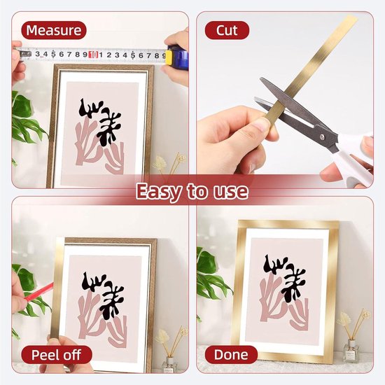 5m x 1cm Stainless Steel Wall Strip Peel and Stick Flexible Adhesive ...
