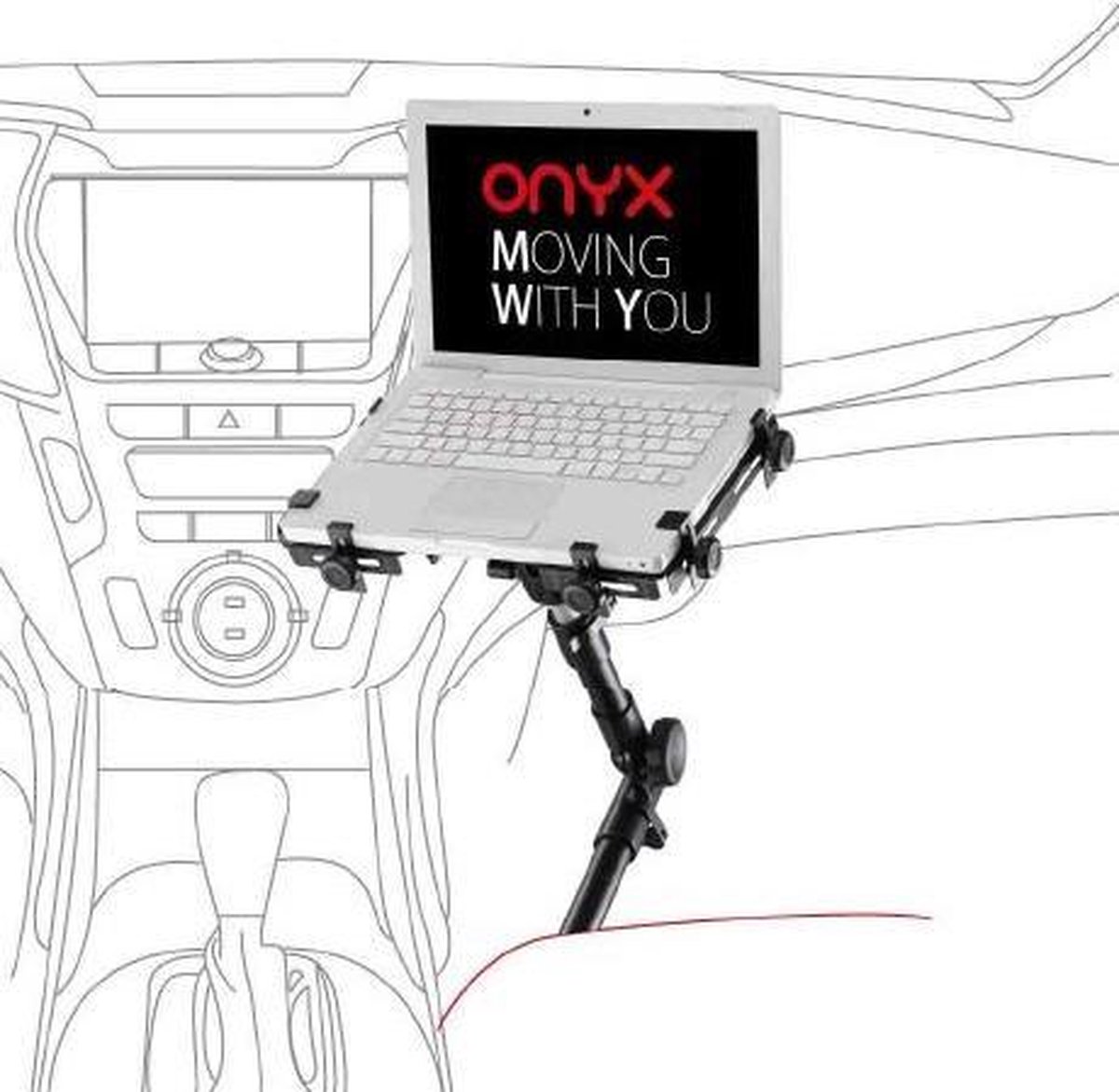 Onyx Universele auto laptophouder A-100T | bol.com