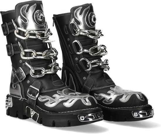 New Rock - M-727-S6 - Chain and flame boots - Mt.44 | bol