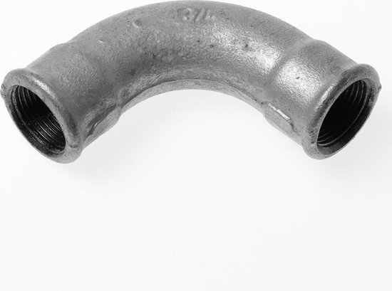 Nefit Ind Nr2 lange bocht 90° met 2 x binnendraad 3/4 gegalvaniseerd | bol
