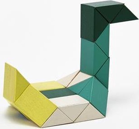 Areaware - Snake Blocks - Small - Yellow/Green | bol.com