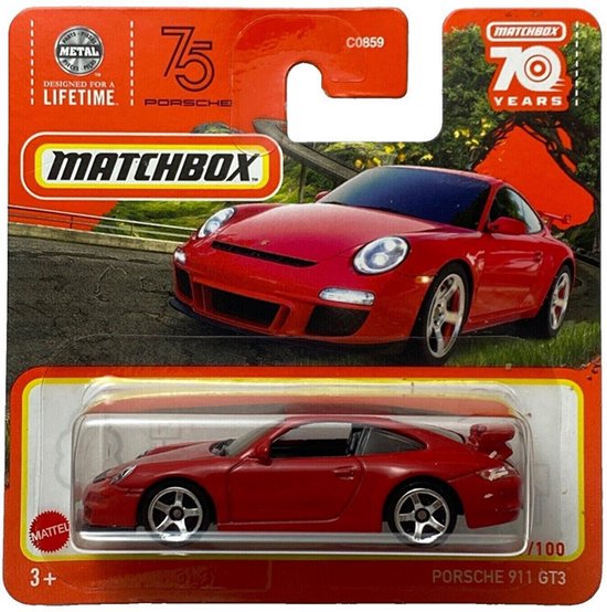 MATCHBOX PORSCHE 911 GT3 RACING RED 87/100 1:64 | bol