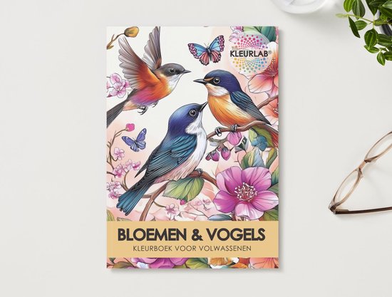 KleurLab® - Bloemen & Vogels - Luxe Kleurboek voor Volwassenen - Natuur ...