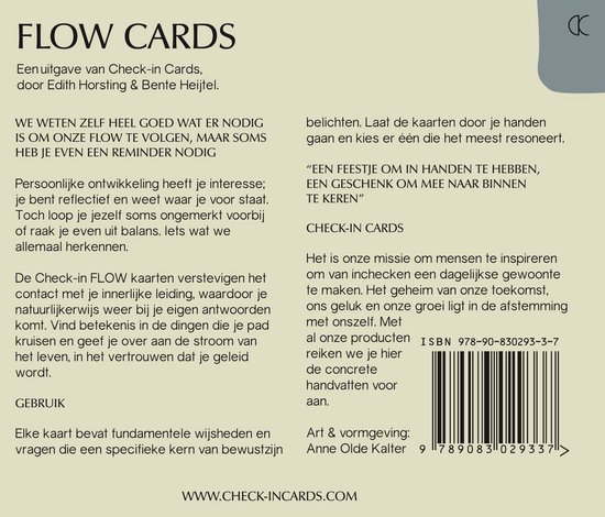 Flow Cards - Kaarten set - Persoonlijke ontwikkeling - Afstemming ...