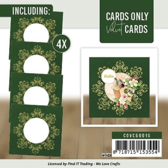 Cards Only - Velvet Cards 4K - Set 1 groen / goud | bol