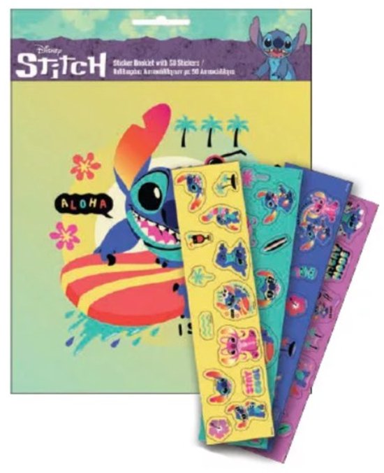Disney Lilo en Stitch sticker album met 50 stickers, Lilo en Stitch ...
