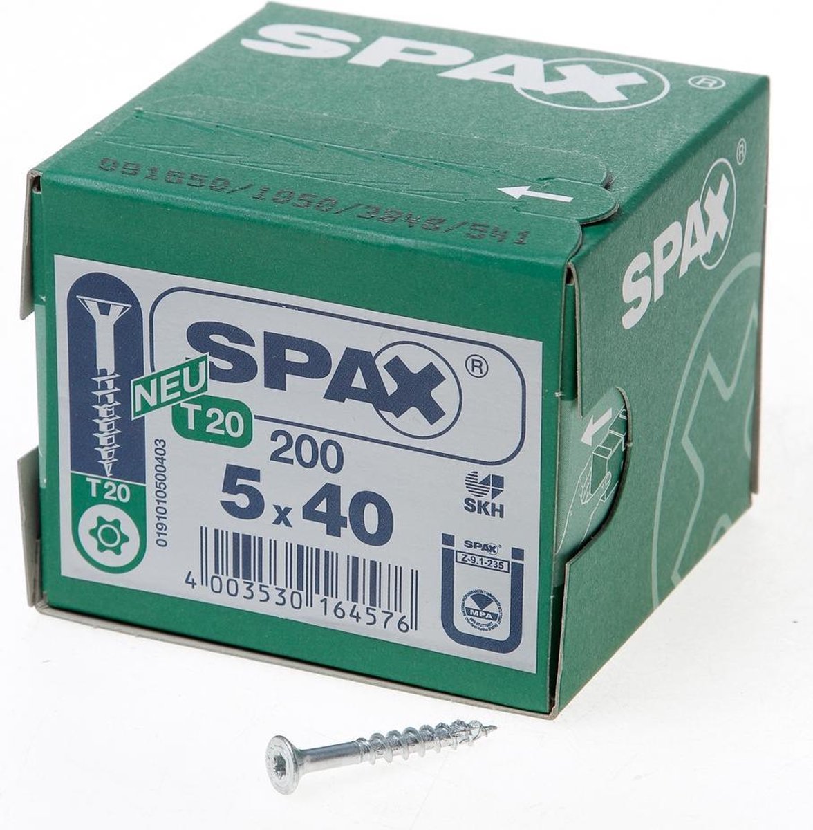 Spax T-Star Spaanplaatschroef Pk 5x40 DD - TX20 - Elvz - 200 Stuks ...