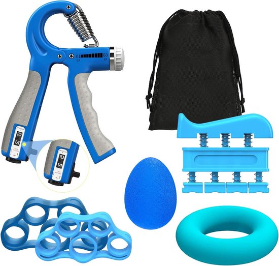 Hand Grip Strengthener Kit - Heavy Duty Hand Grip Workout Set - Hand ...