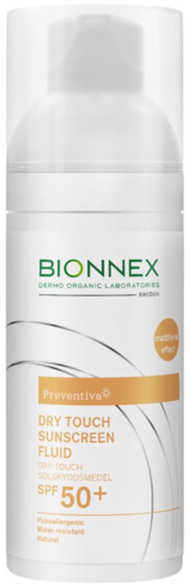 3x Bionnex Preventia Dry Touch Zonnebrand Fluide SPF 50+ 50 ml | bol