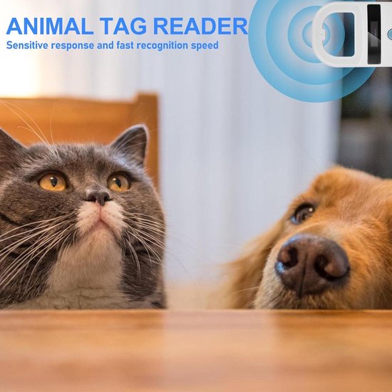 Dierenchip lezer wit microchip lezer voor honden/katten - ID scanner ...