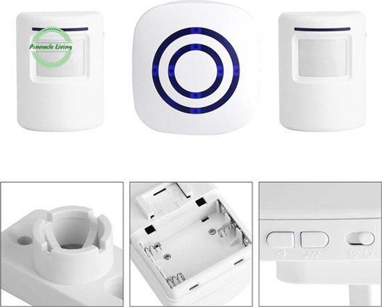 Pinnacle Living-Infrarood Sensor Bewegingsalarm Draadloze Detector ...