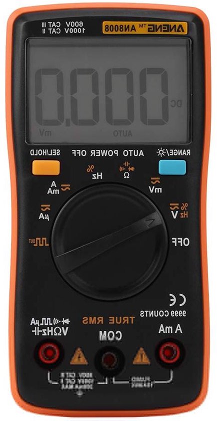 Digitale multimeter ANENG AN8008 True-RMS AC DC-spanning Amperometer ...