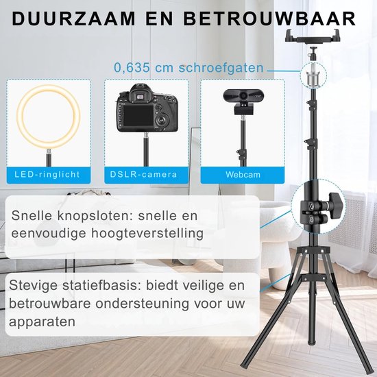Tablet Standaard Houder Statief - Verstelbaar - Smartphone Statief ...