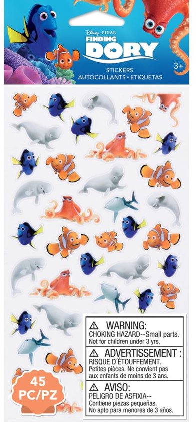 Disney - Finding dory stickers - 45 st. - 53-00093 | bol