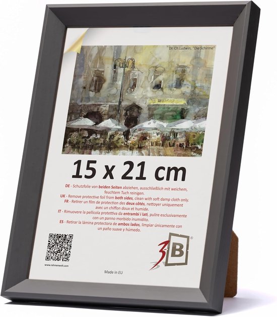 Fotolijst - Houten frame - 15x20 cm - Acrylglas | bol