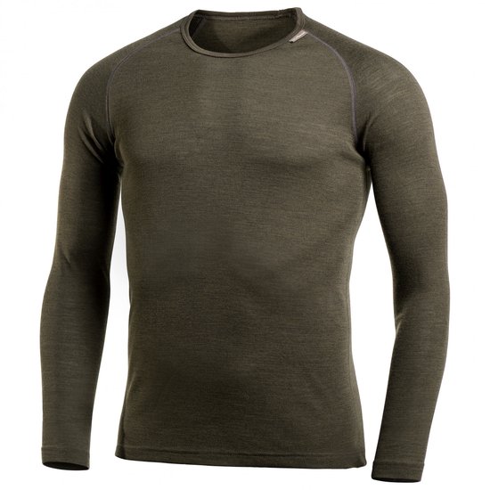 Woolpower Merino Base Layer Crewneck LITE - Pine Green | bol