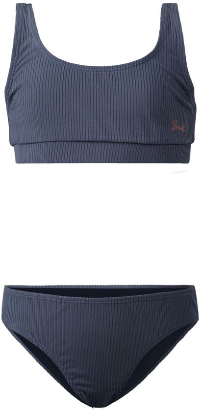 BRUNOTTI - myla-rib girls bikini - Bikini meisjes - Blauw | bol