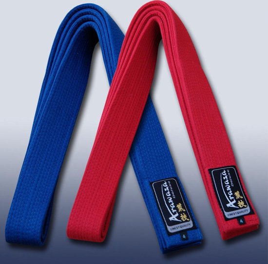 Karate-band voor kata (competitie) Arawaza | rood & blauw - Product ...
