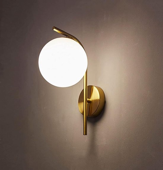 Crrynuo Wandlamp voor binnen - Muurlamp - Wandlamp Met Bolvormige ...