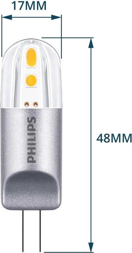Philips LED Steeklamp G4 – 2W – Dimbaar – 2700K Warm Wit – CorePro ...