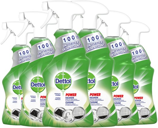 Dettol - Power & Pure - Keuken - 6 x 500 ml | bol