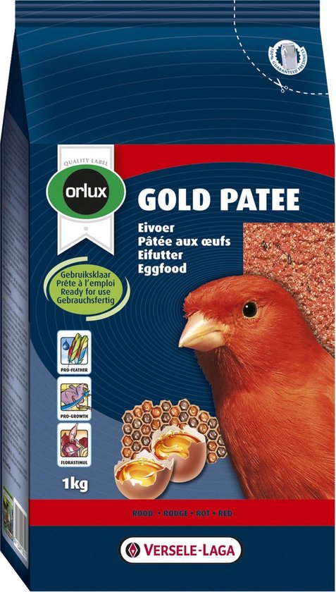 Versele-Laga Orlux Gold Patee Rood - Vogelvoer - 1 kg | bol