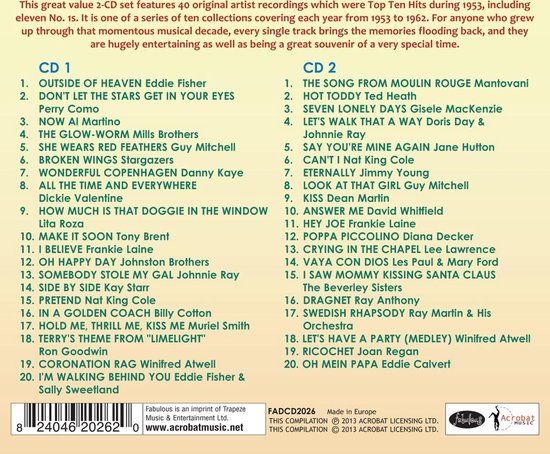 Britains Greatest Hits 1953, V/a | Muziek | bol