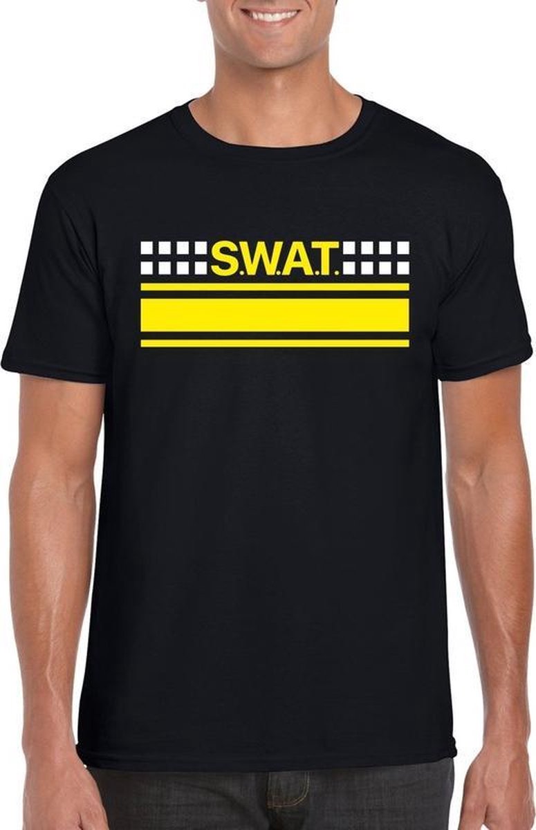 SWAT speciale eenheid logo zwart t-shirt voor heren - Politie ...