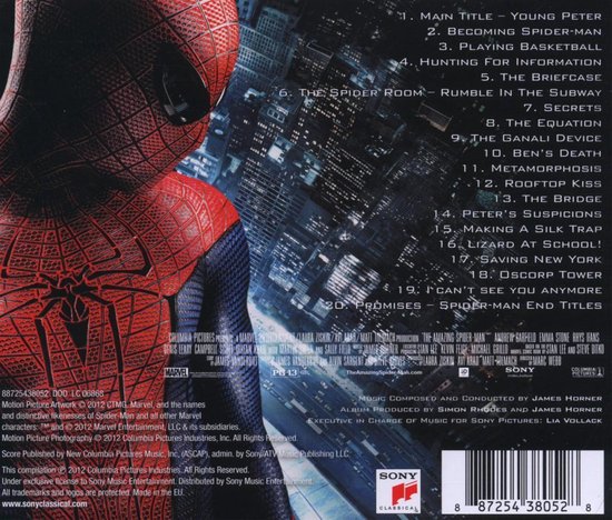 Amazing Spider-Man [Music From the Motion Picture], Original Soundtrack ...