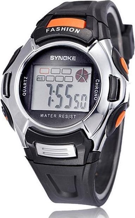 Synoke - Horloge - 38 mm - Rubber - Zwart | bol