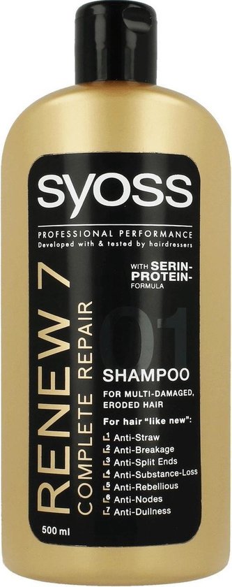 Syoss Shampoo - Renew 7 Complete Repair 500 ml | bol.com