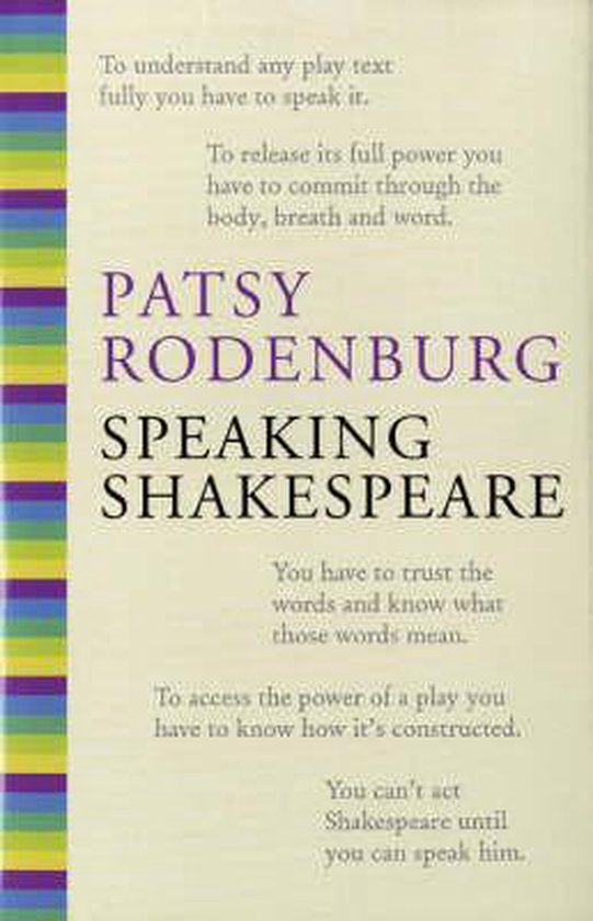 Speaking Shakespeare, Patsy Rodenburg | 9780413700407 | Boeken | bol.com
