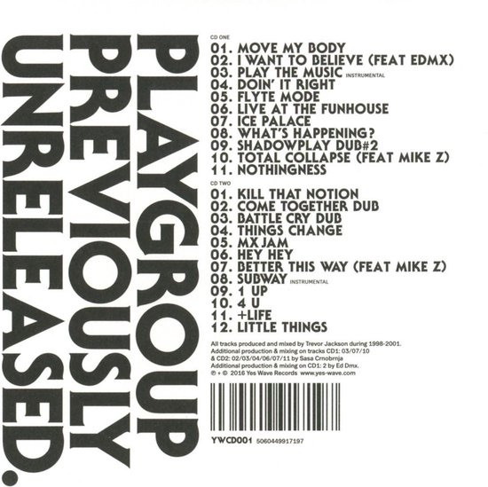 Previously Unreleased, Playgroup | CD (album) | Muziek | bol