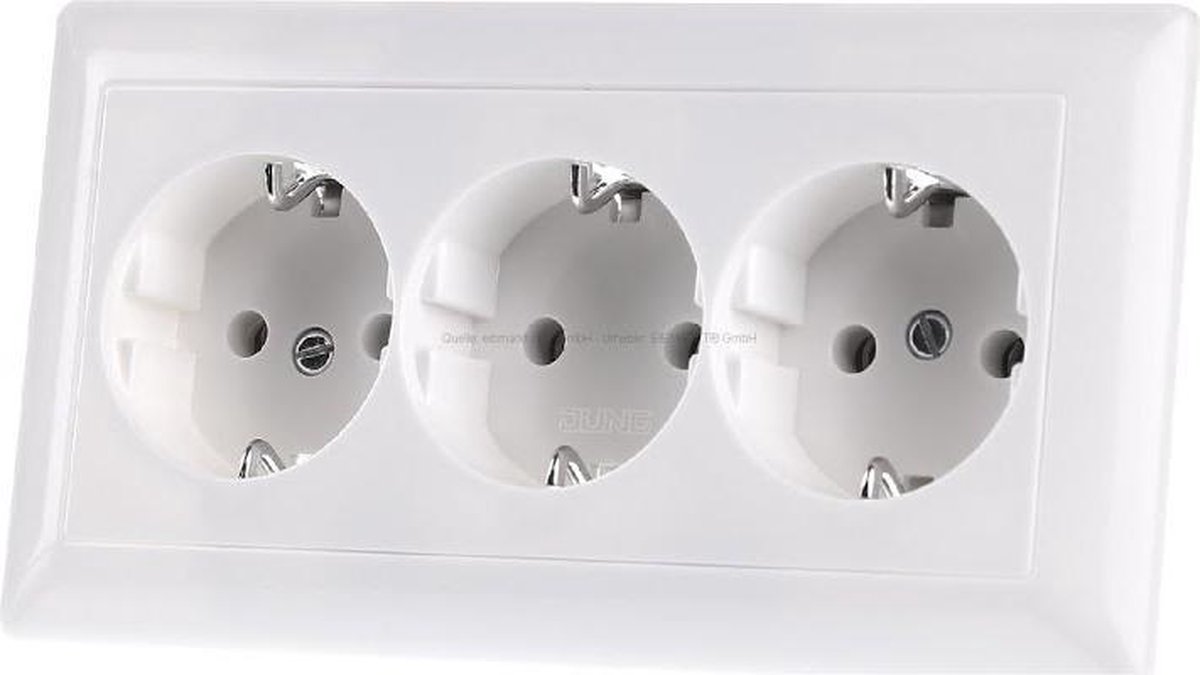 Jung AS500 wandcontactdoos (WCD-schakelmateriaal) - AS523WW - E2H5R ...