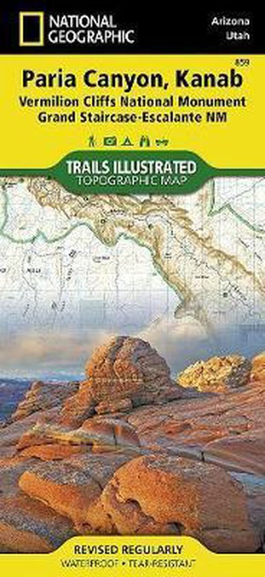 Vermillion Cliffs, Paria Canyon, National Geographic Maps ...