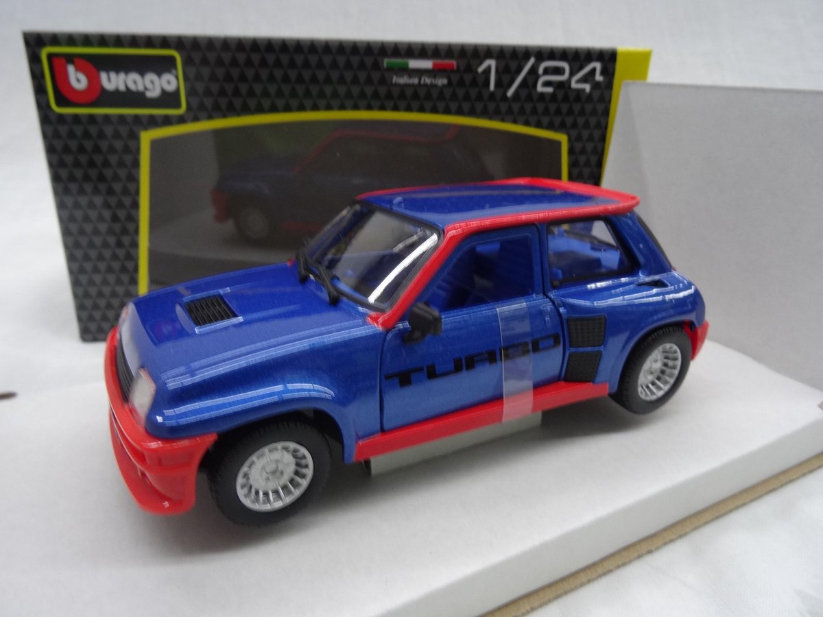 Renault 5 Turbo Blauw 1-24 Burago | bol.com