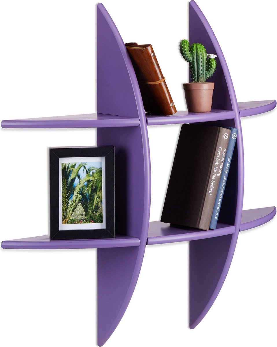 relaxdays boîte murale ronde avec 6 compartiments - design original ...