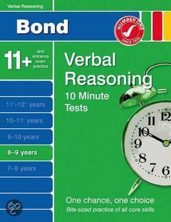 Bond 10 Minute Tests Non-Verbal Reasoning 8-9 Years | 9781408502679 ...