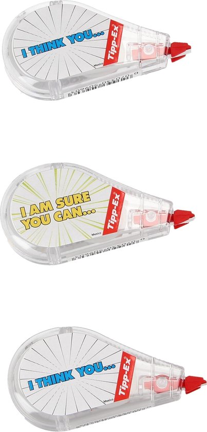 Tipp-Ex Roller set 3 Stuks Kleur Assorti – 4x2cm | bol