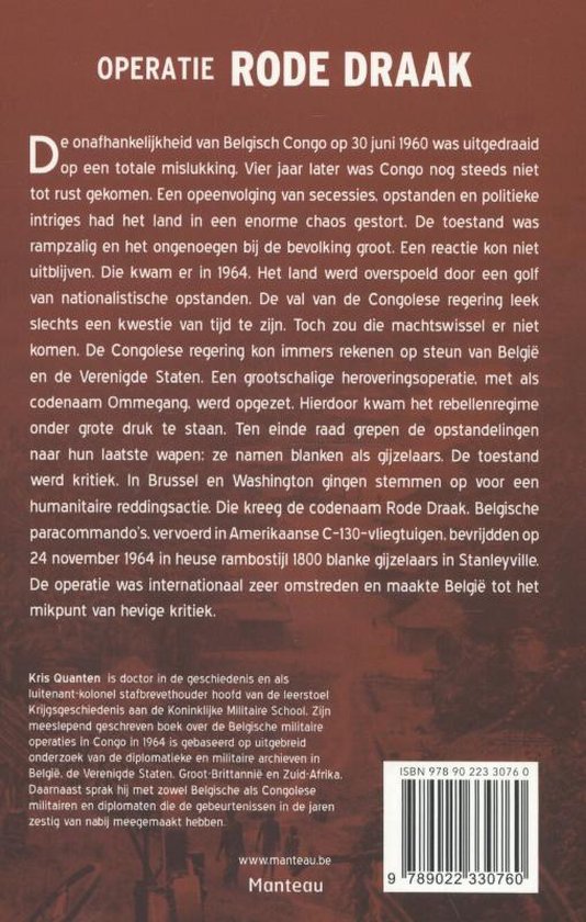 Operatie rode draak, Kris Quanten | 9789022330760 | Boeken | bol
