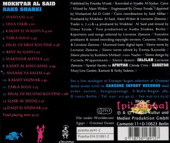 Raks Sharki (Classic Egyptian Dance Music), Various | Muziek | bol