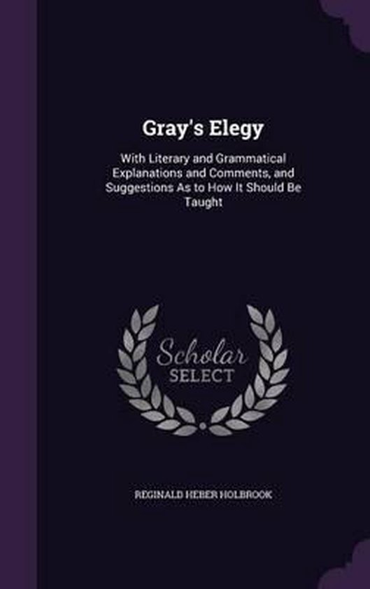 Gray's Elegy, Onbekend | 9781341404696 | Boeken | bol.com