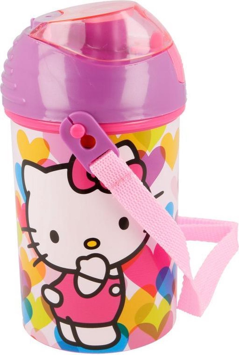 Hello Kitty pop-up drinkbeker - 450ML | bol.com