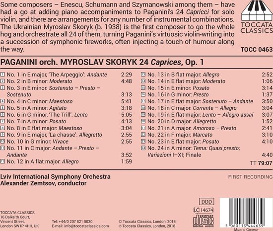 Lviv International Symphony Orchestra, Alexander Zemtsov - Paganini: 24 ...