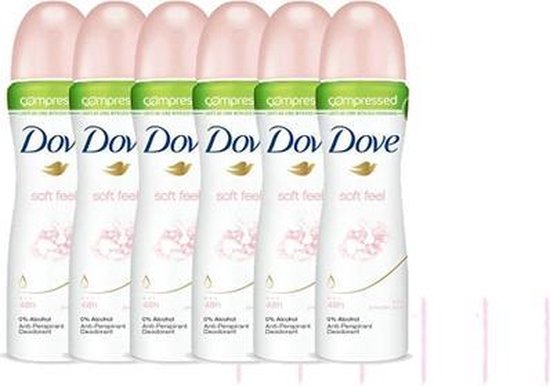 Dove Soft Feel Powder Women - 6 x 75 ml - Deodorant Spray ...