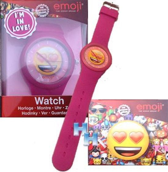 Emoji - Emoticon - Smiley - Horloge - "Love" | bol.com