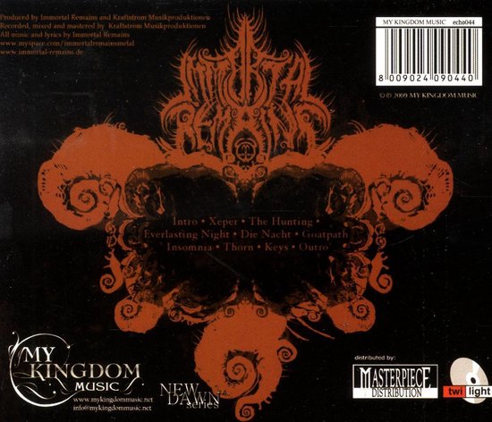 Everlasting Night, Immortal Remains | CD (album) | Muziek | bol.com