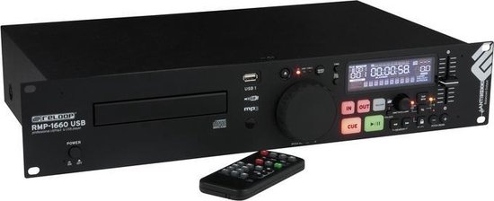 Reloop RMP-1660 - Frontloader CD-speler met USB - Zwart | bol.com