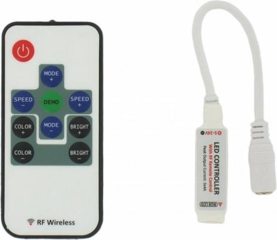 RGB RF Mini Controller met afstandsbediening | bol.com