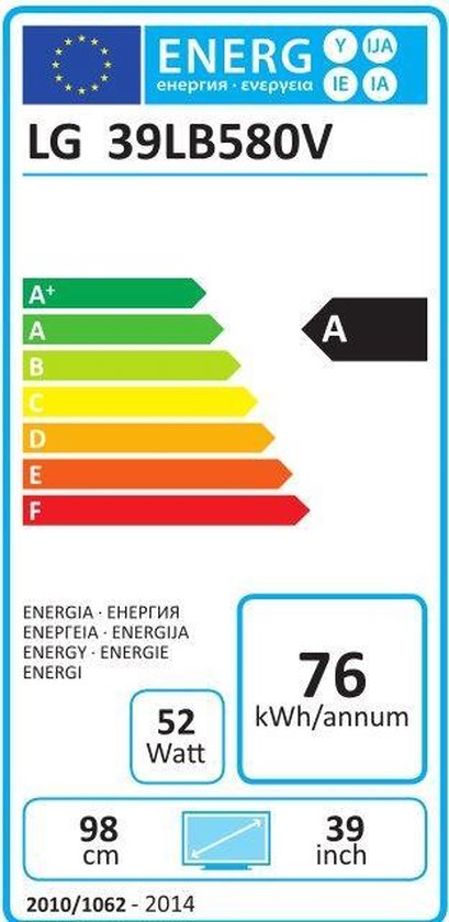 LG 39LB580V - Led-tv - 39 inch - Full HD - Smart tv | bol